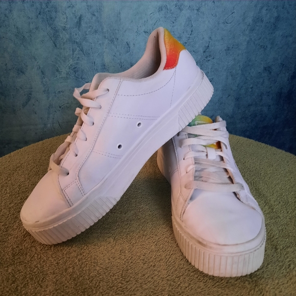 Fila | Shoes | Fila Womens Panache Sneakers Shoes White Glitter Rainbow ...